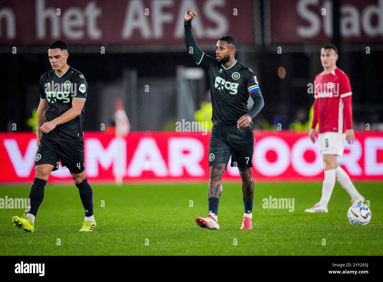 Alkmaar, Netherlands. 18th Dec, 2024. ALKMAAR, NETHERLANDS - DECEMBER 18: Leandro Bacuna of FC ...