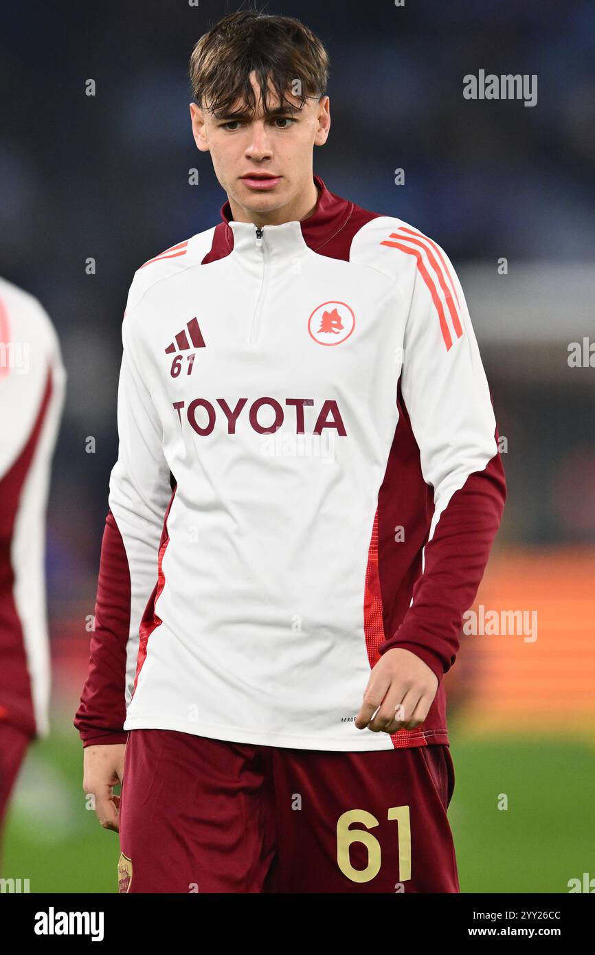 Niccolò Pisilli of A.S. Roma during the Frecciarossa Italian Cup round of 16 match between A.S ...
