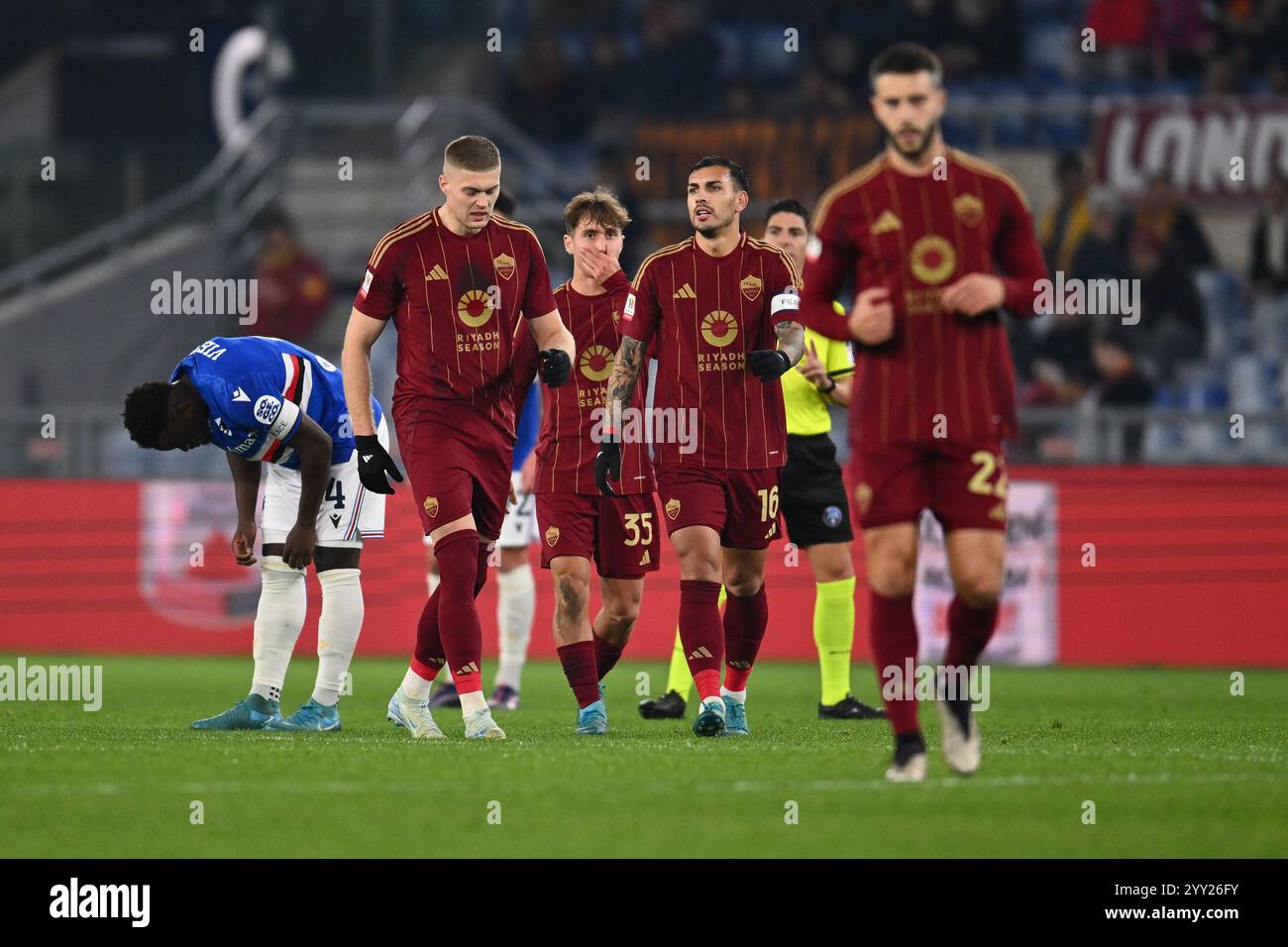Artem Dovbyk of A.S. Roma celebrates after scoring the goal to make it ...