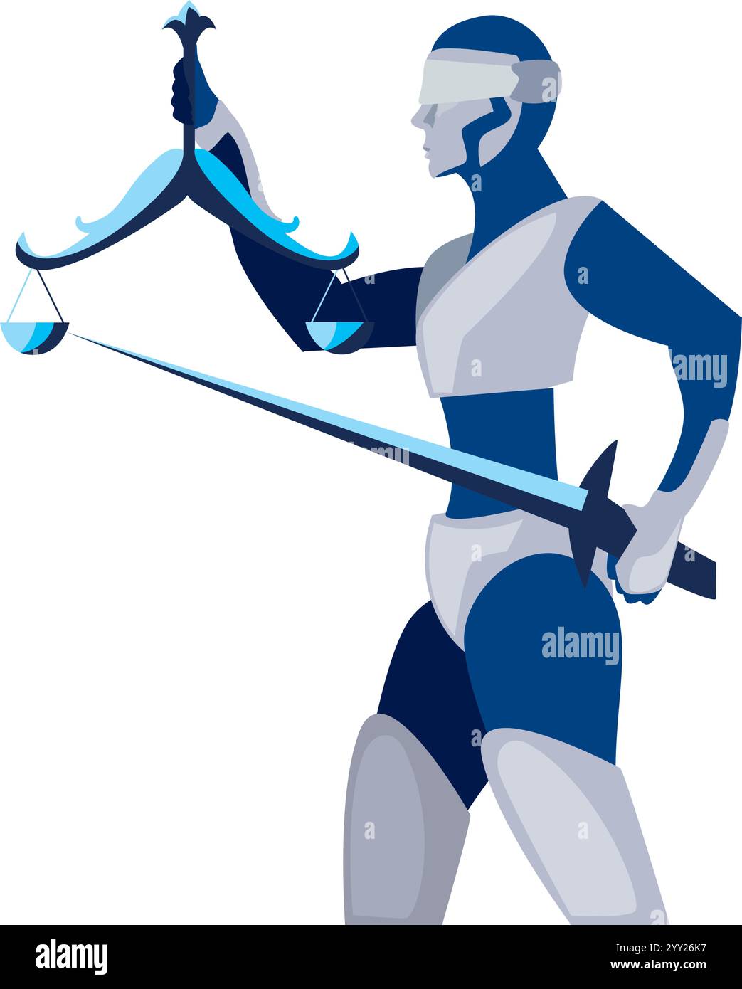 judicial law system and artificial intelligence Stock Vector Image ...