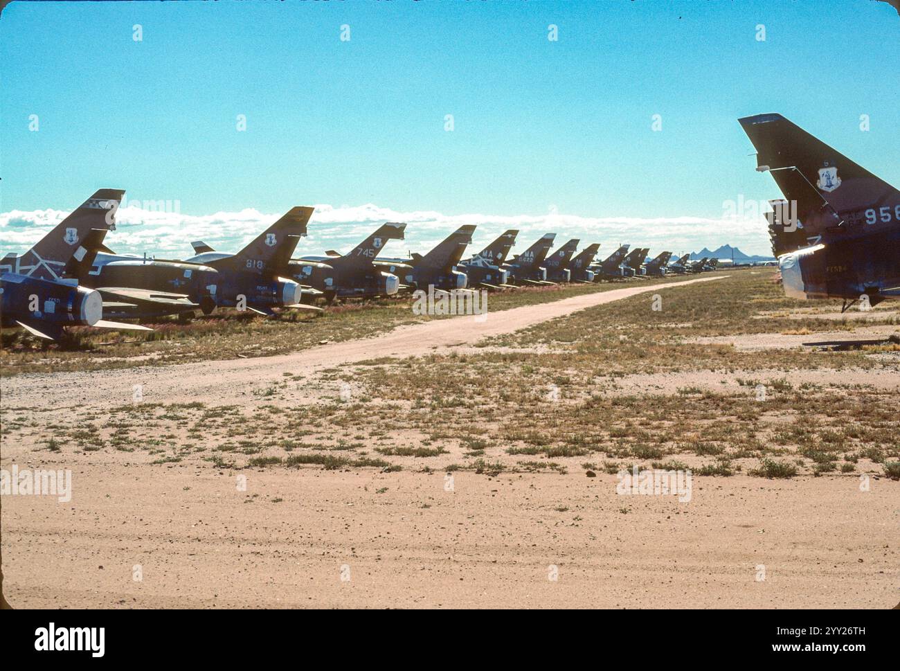 The North American F-100D Super Sabre followed in the queue of fighters ...