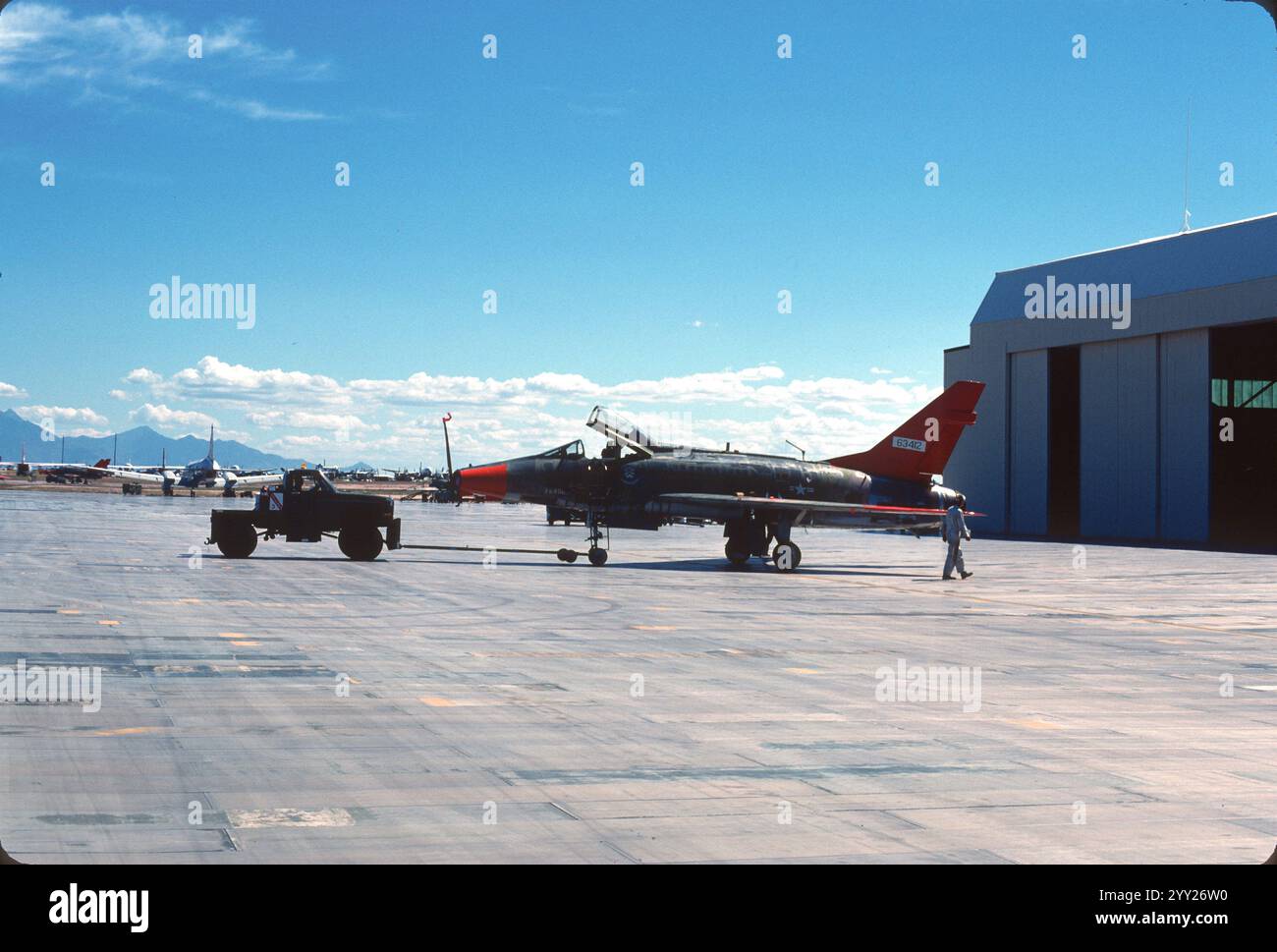 The North American F-100D “Hun” Super Sabre followed along in the queue ...