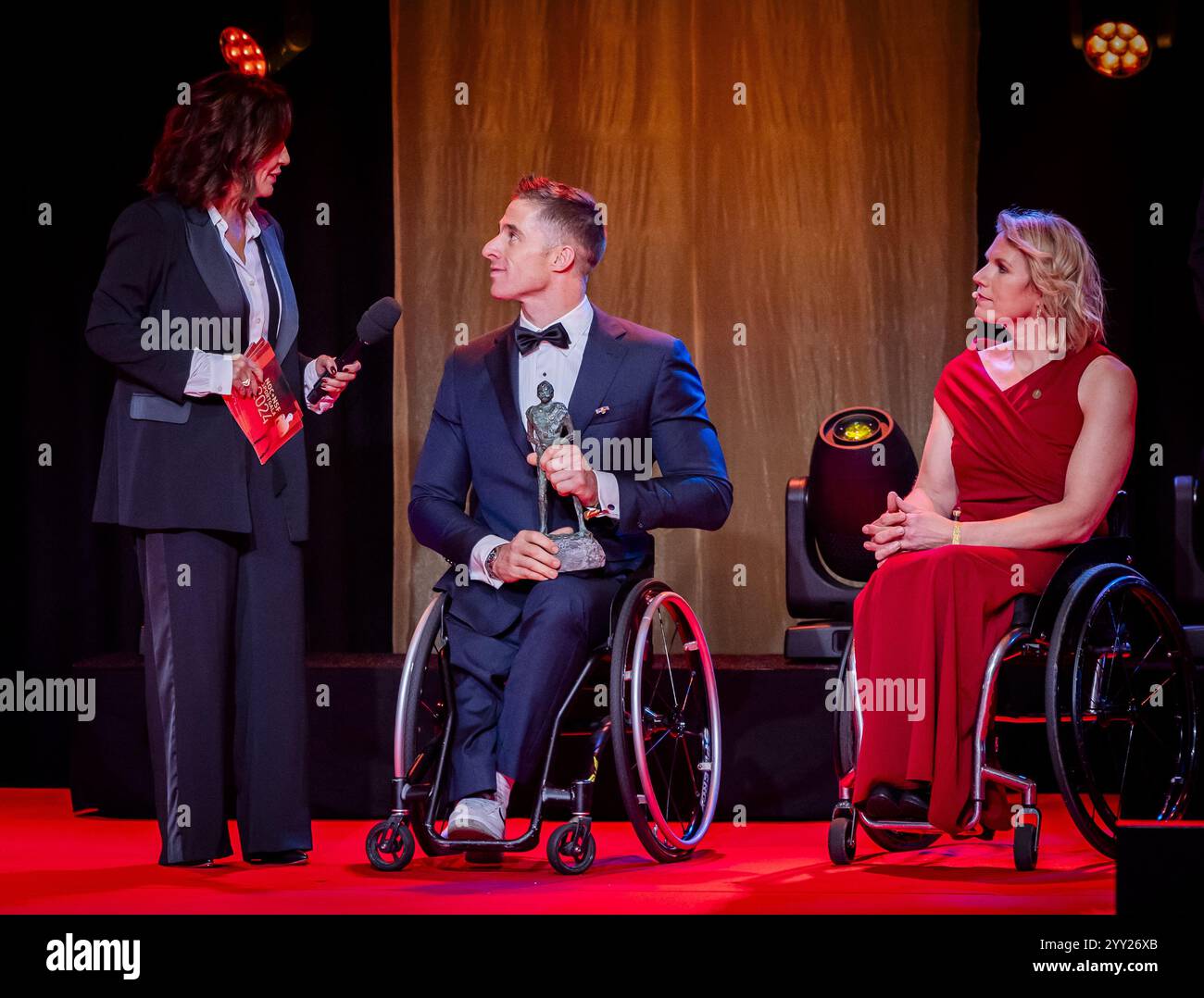 ARNHEM - Jetze Plat (M) on the podium after winning Parasportman of the ...