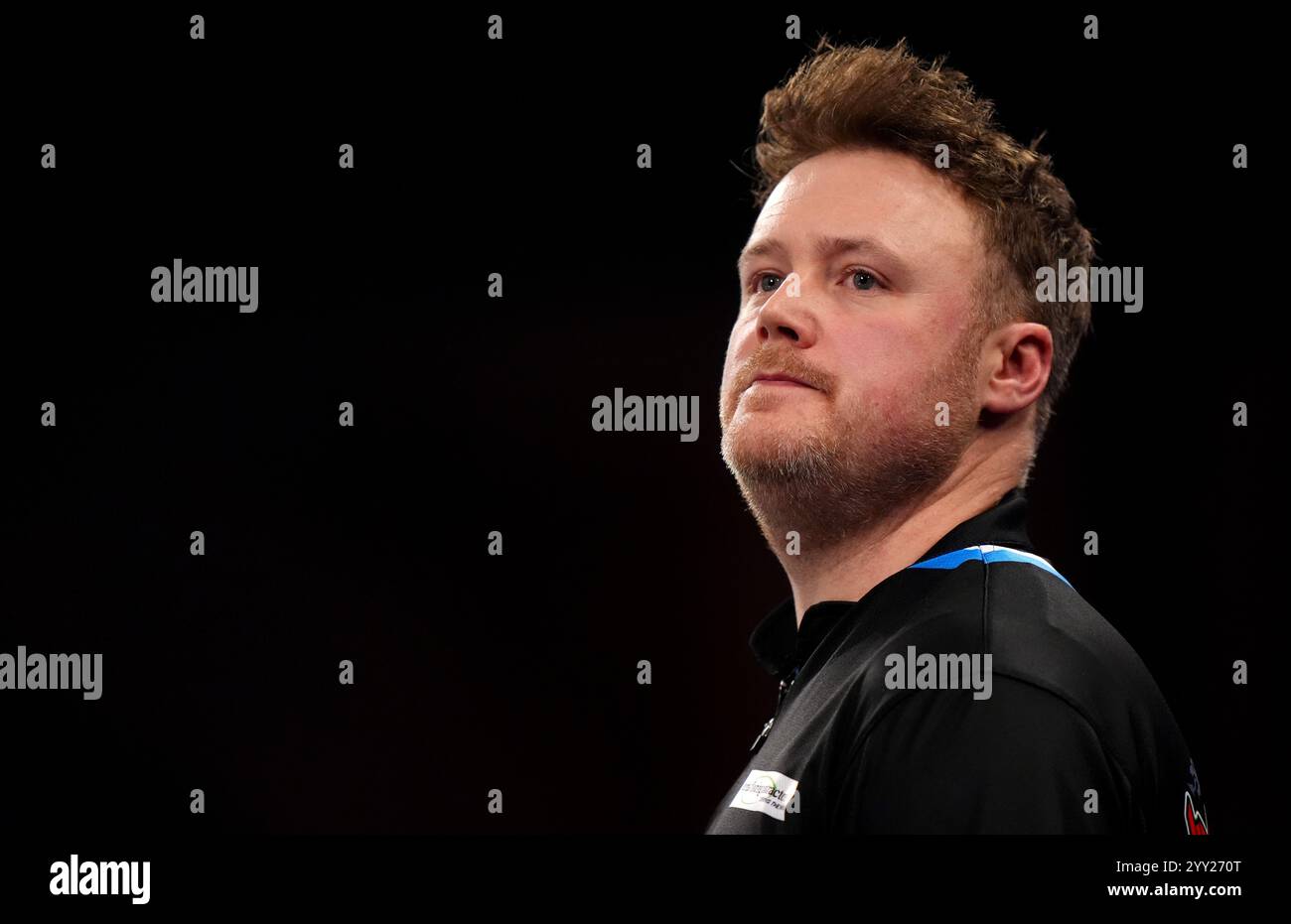 Jim Williams during his first round match against Paolo Nebrida on day ...
