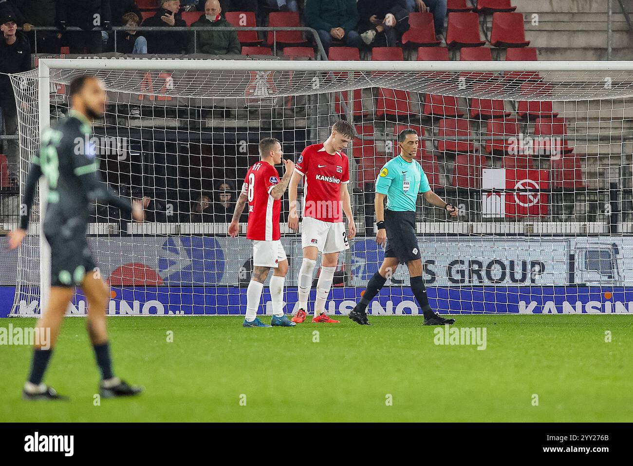 Alkmaar, Netherlands. 18th Dec, 2024. ALKMAAR - 18-12-2024, AFAS Stadium. Dutch cup Football ...