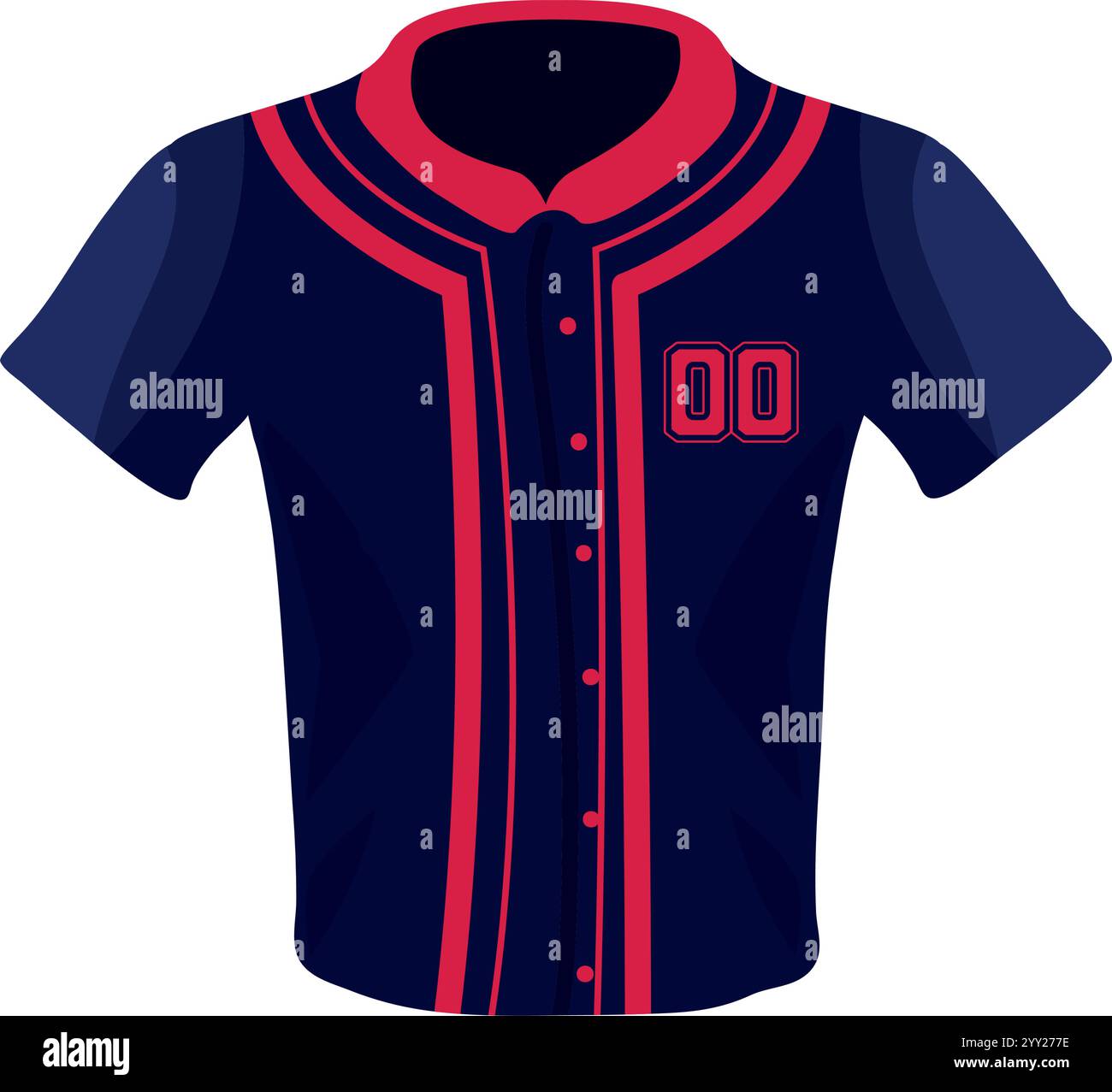 Baseball jersey mockup Stock Vector Images - Alamy