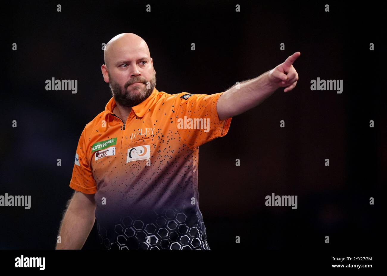 Christian Kist celebrates during his first round match against Madars ...