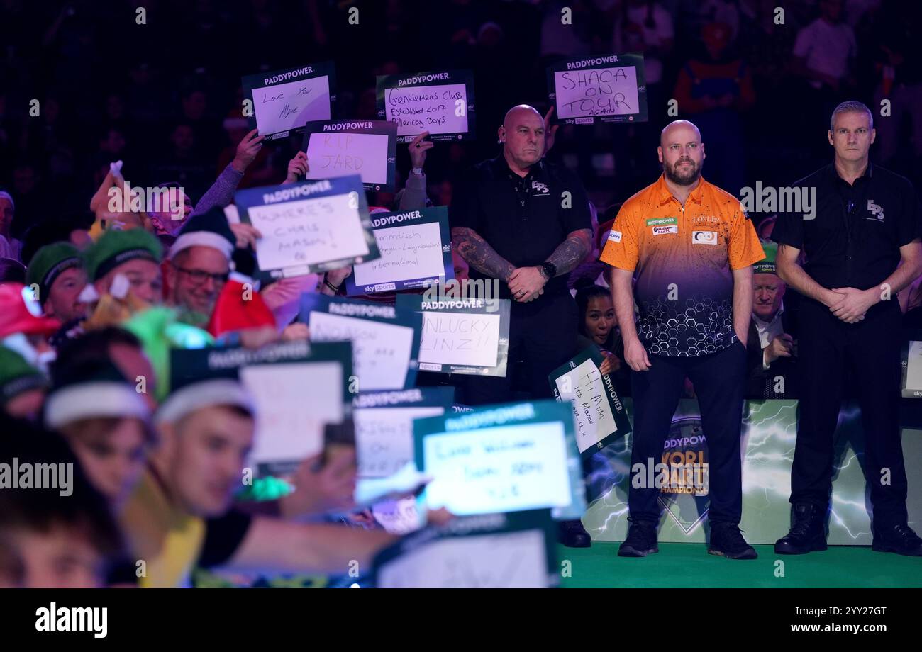 Christian Kist walks out ahead of his first round match against Madars ...