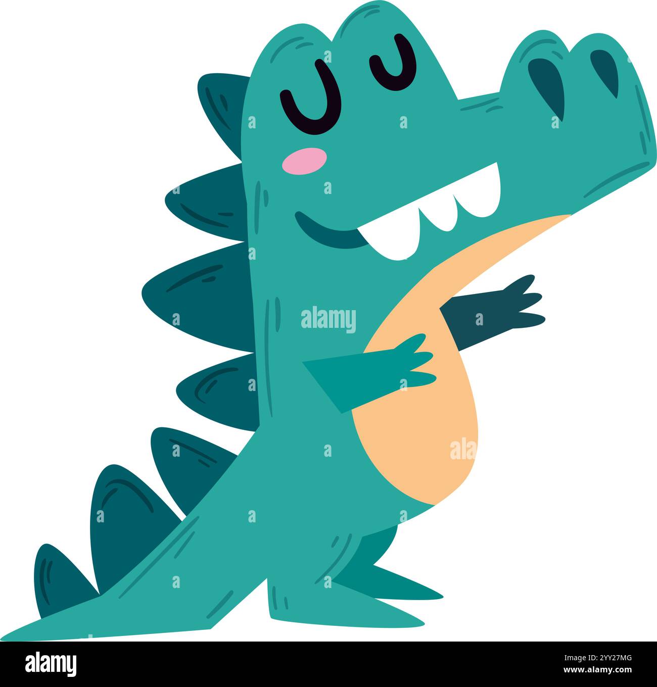 cute crocodile cartoon Stock Vector Image & Art - Alamy
