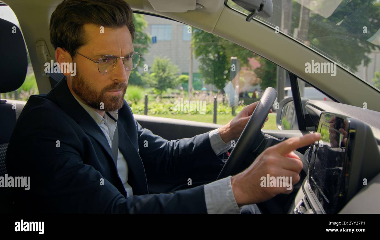 Stressed guy driver electric hi-res stock photography and images - Alamy