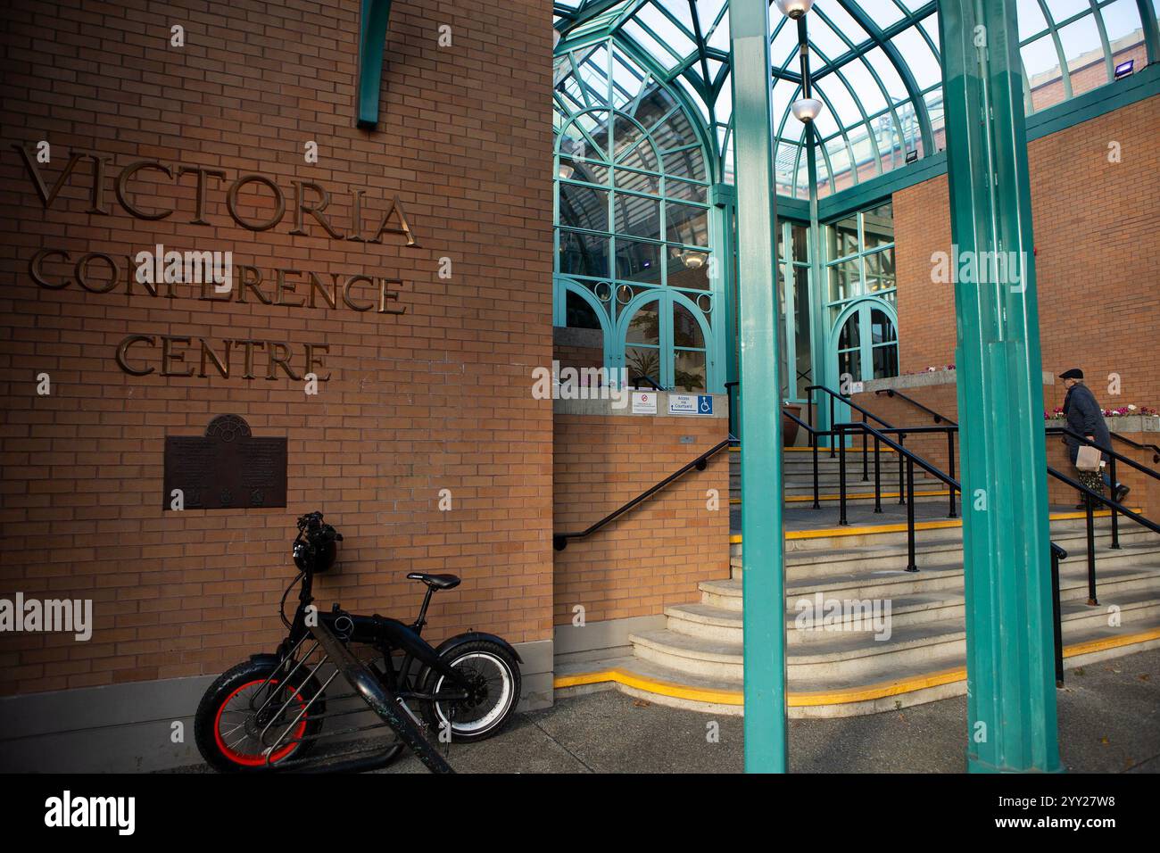 Victoria, Can. 18th Dec, 2024. A view of the Victoria Convention Centre ...