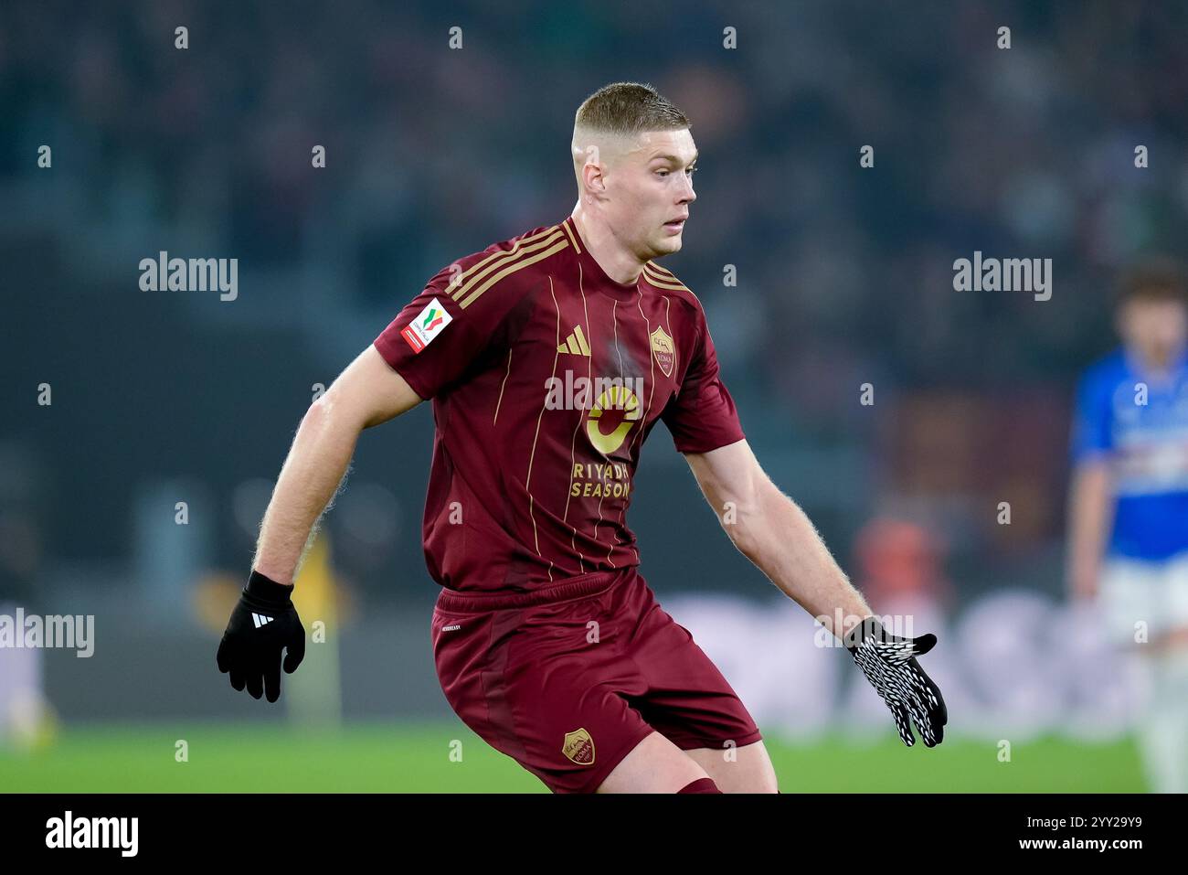 Rome, Italy. 18th Dec, 2024. Artem Dovbyk of AS Roma during the Coppa ...