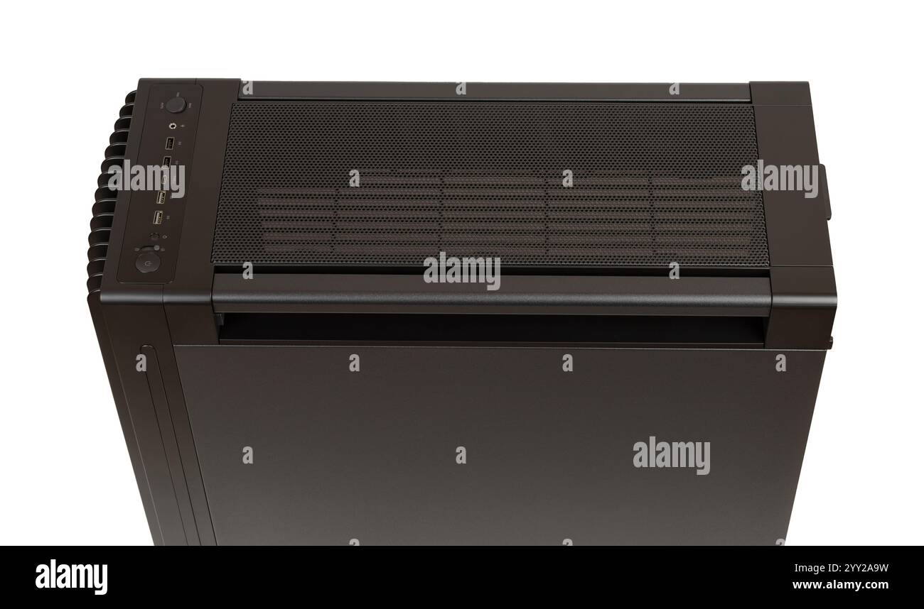 Big tower, PC case, chasis, photo of the top of the computer case ...