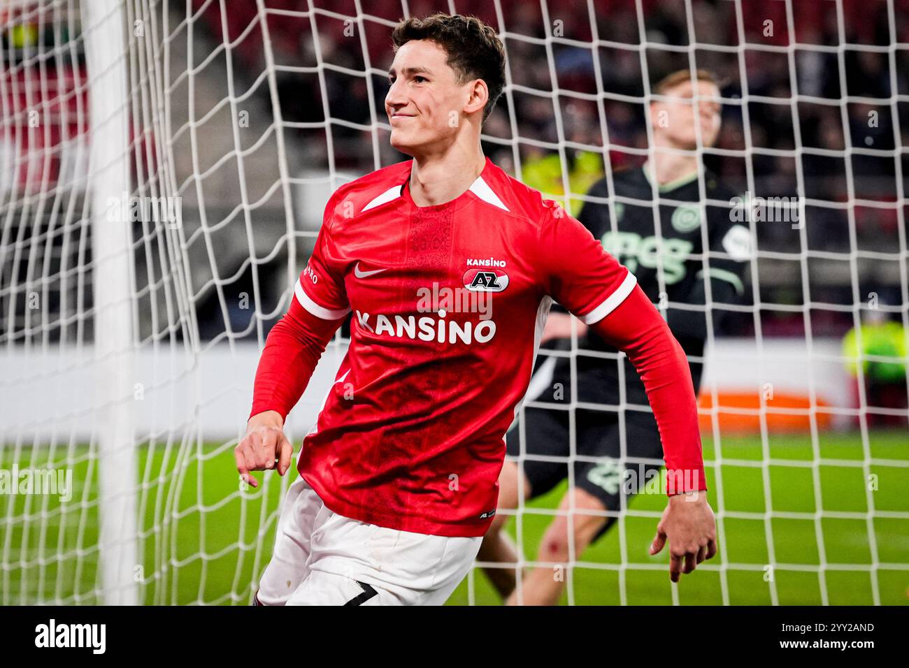 Alkmaar, Netherlands. 18th Dec, 2024. ALKMAAR, NETHERLANDS - DECEMBER 18: Ruben van Bommel of AZ ...