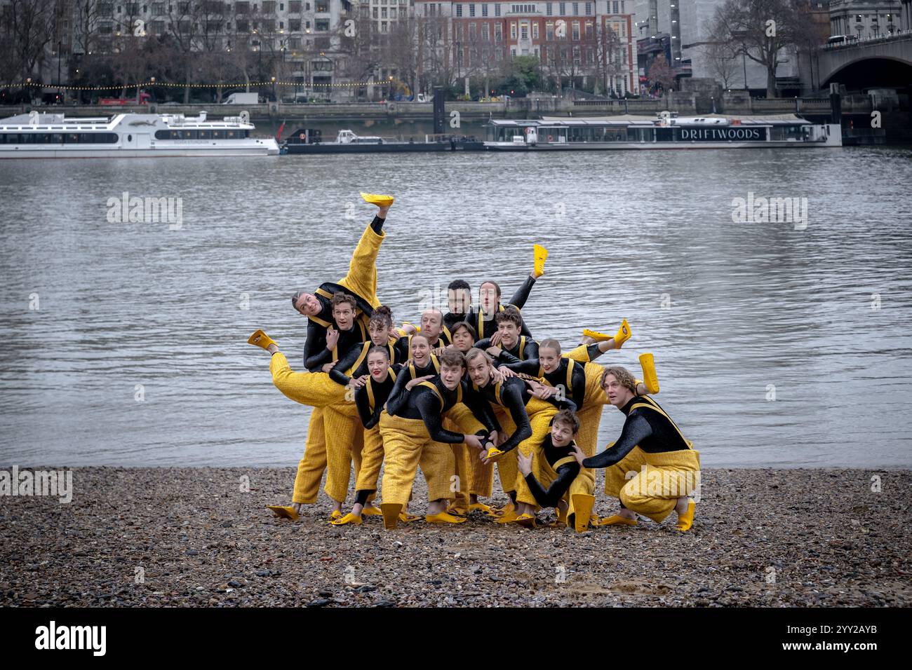 London, UK. 17th December 2024. Acrobatic performers from Australian ...
