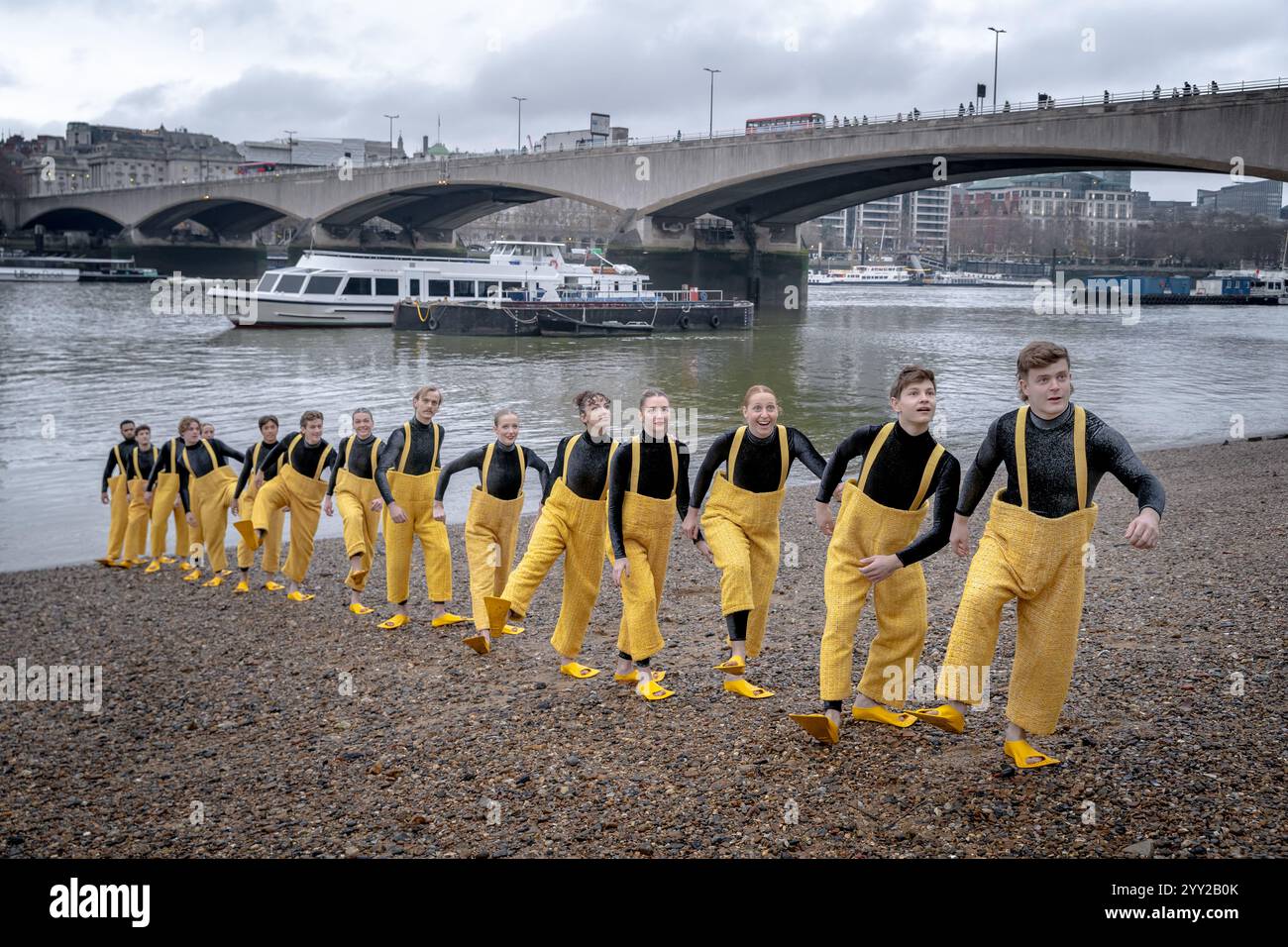 London, UK. 17th December 2024. Acrobatic performers from Australian ...