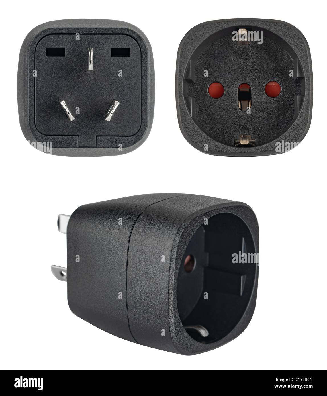 Adapter adapter adapter from CN to European socket EU, on white ...