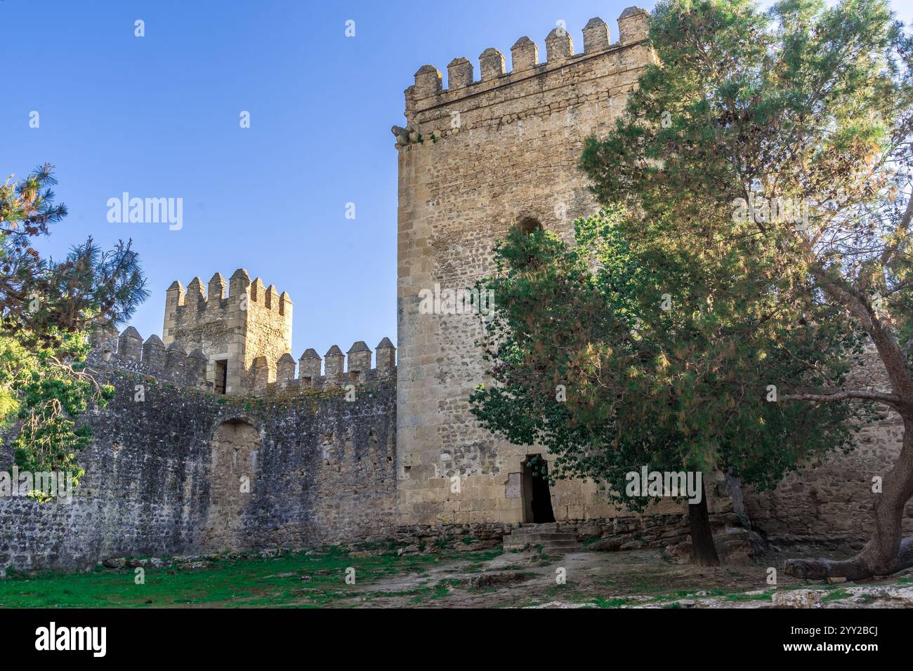 View of Aguzaderas castle in Andalusia Spain of Islam original with ...