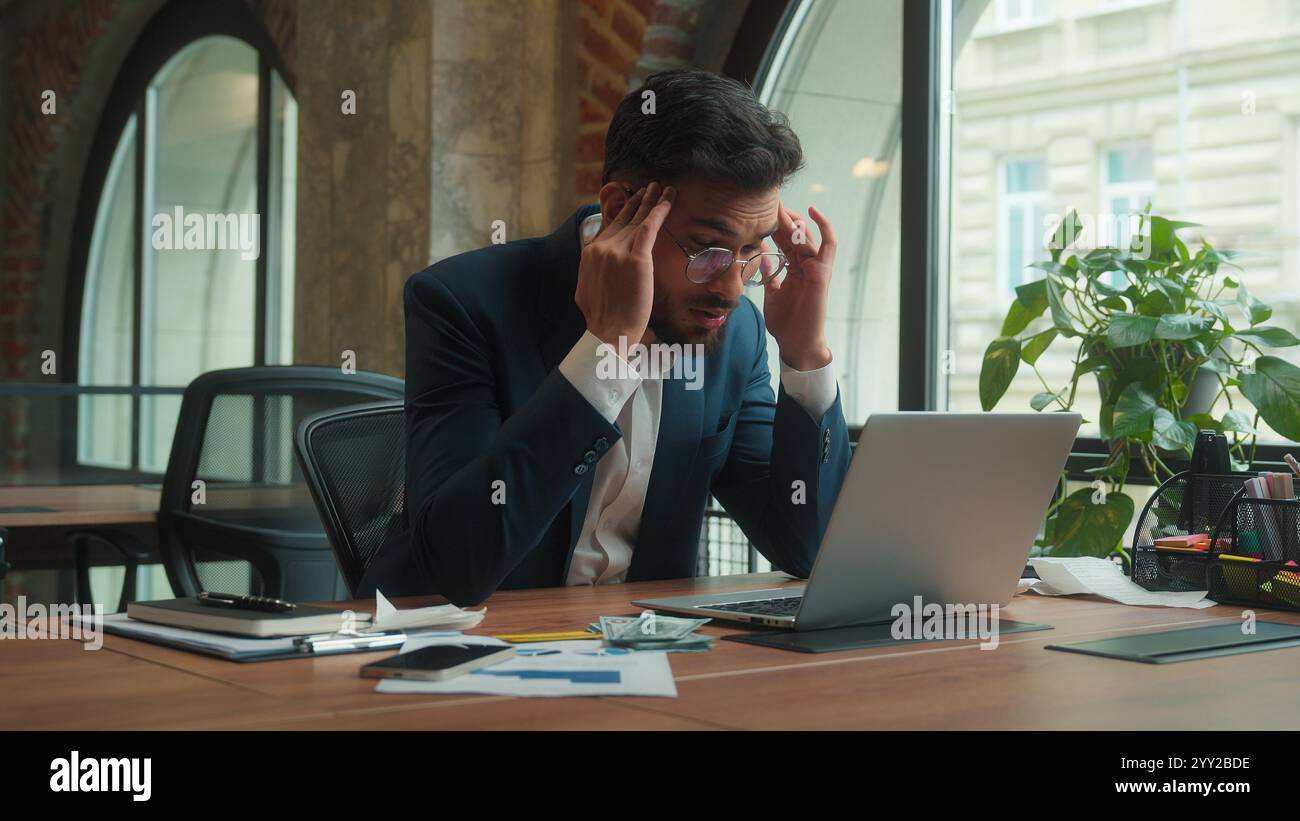 Confused stressed arabian indian man hi-res stock photography and ...
