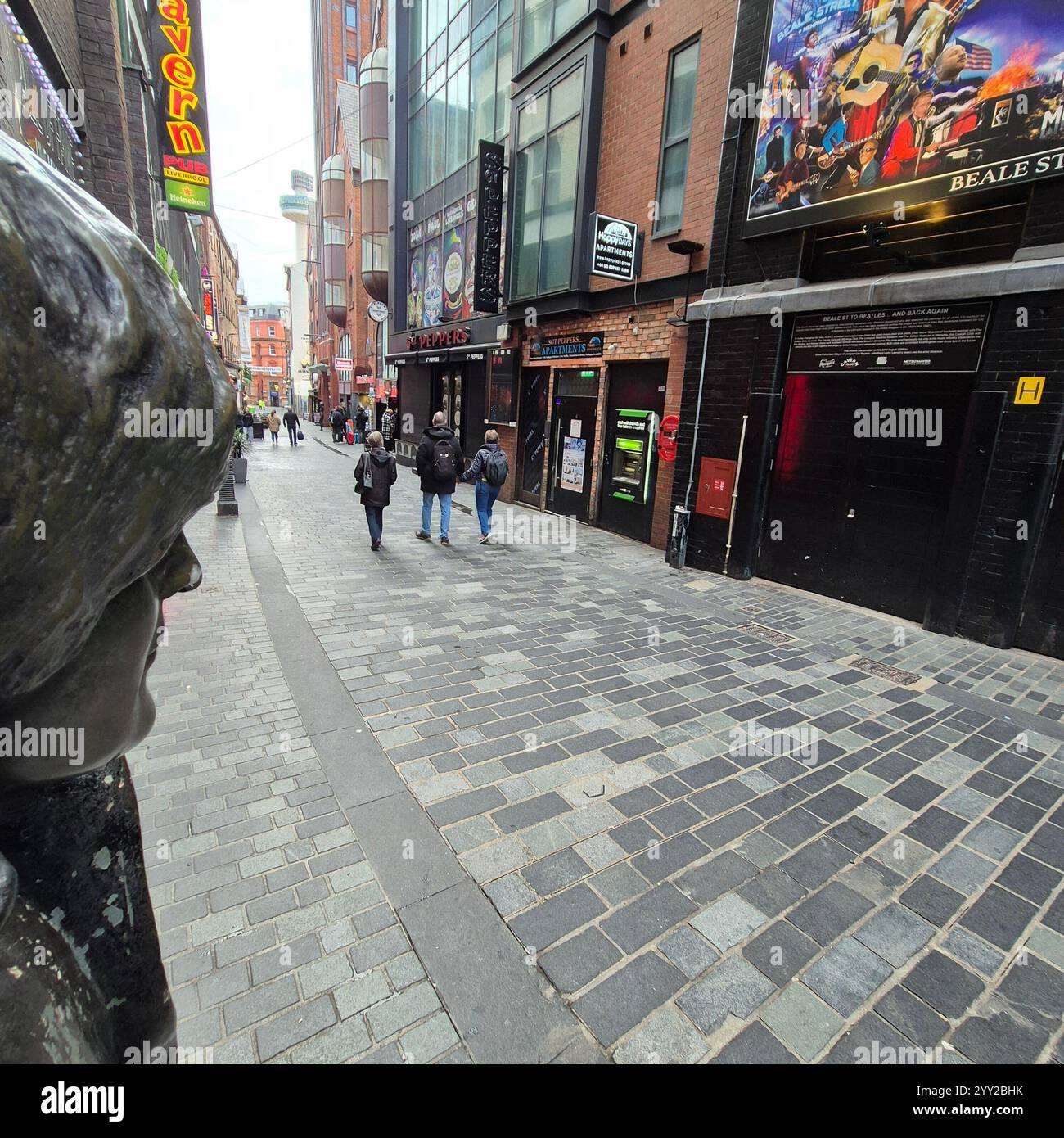 The Beatles, Matthew Street, Liverpool, pier head Stock Photo - Alamy