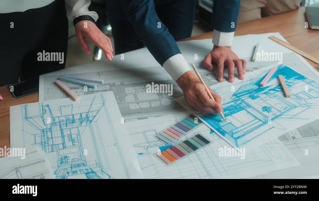 Architecture design project Arabian man architect designer engineer ...