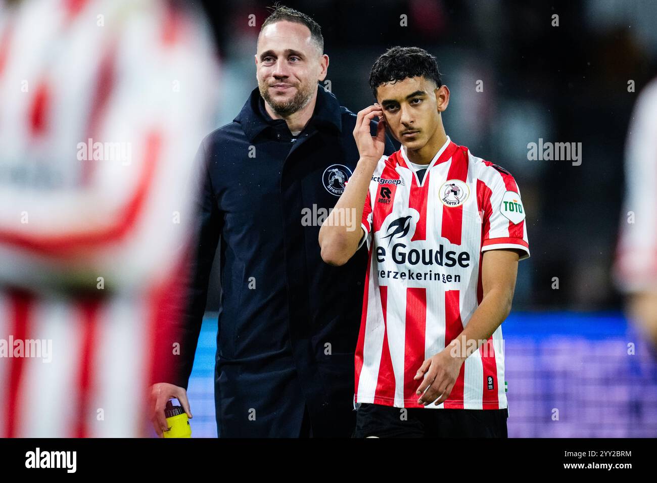Rotterdam - Teammanager Danny Sprangers of Sparta Rotterdam, Ayoub ...