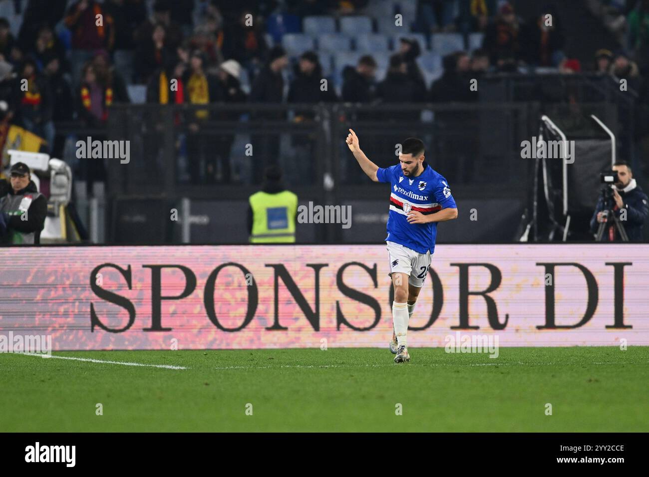 Rome, Italy. 18th Dec, 2024. Gerard Yepes of U.C. Sampdoria celebrates ...