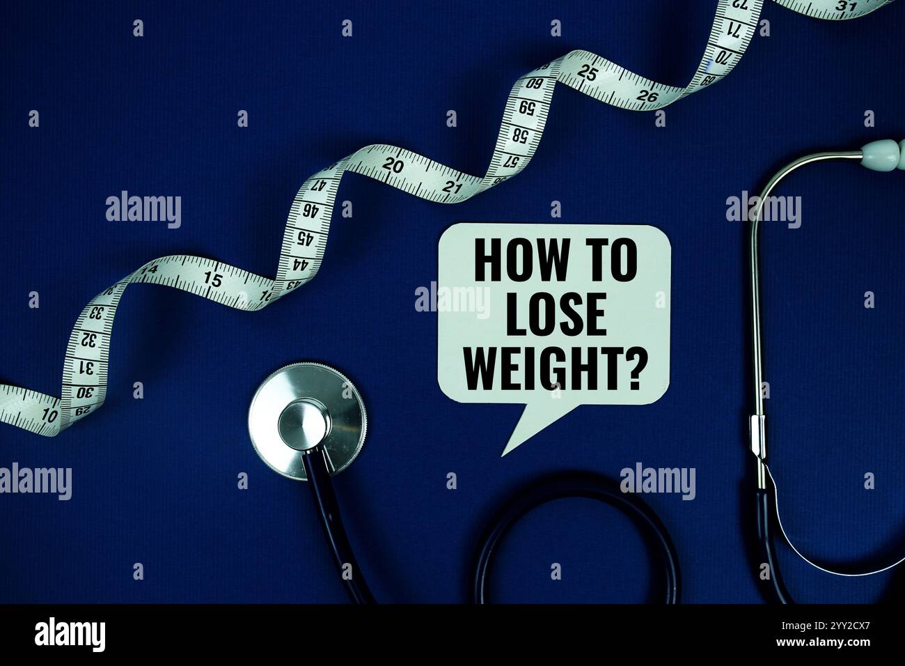 How To Lose Weight? text on speech bubble with measure tape and ...