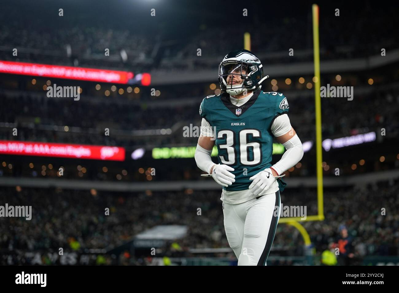 Philadelphia Eagles' Tristin McCollum walks tot he bench during an NFL ...
