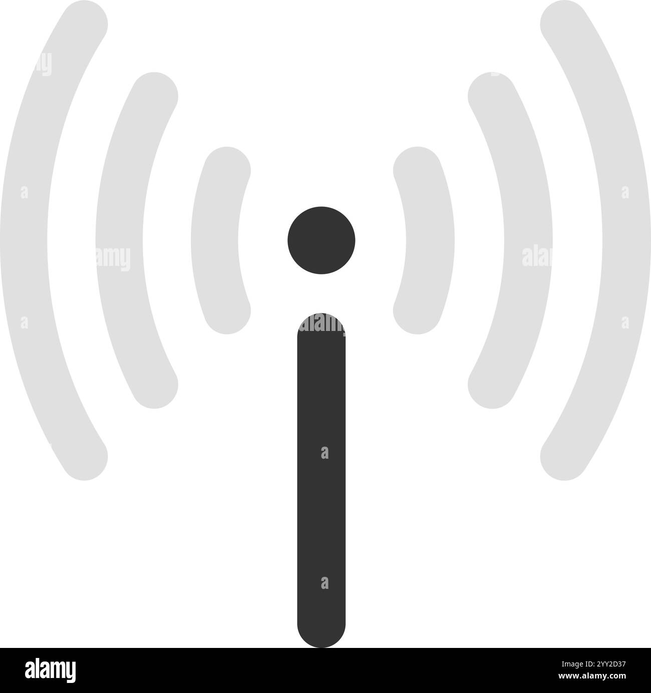 Wifi signal icon radiating waves hi-res stock photography and images ...