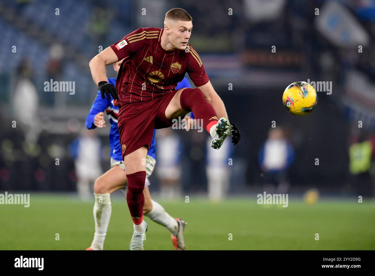 Rome, Italy. 18th Dec, 2024. Artem Dovbyk of AS Roma during the Coppa ...