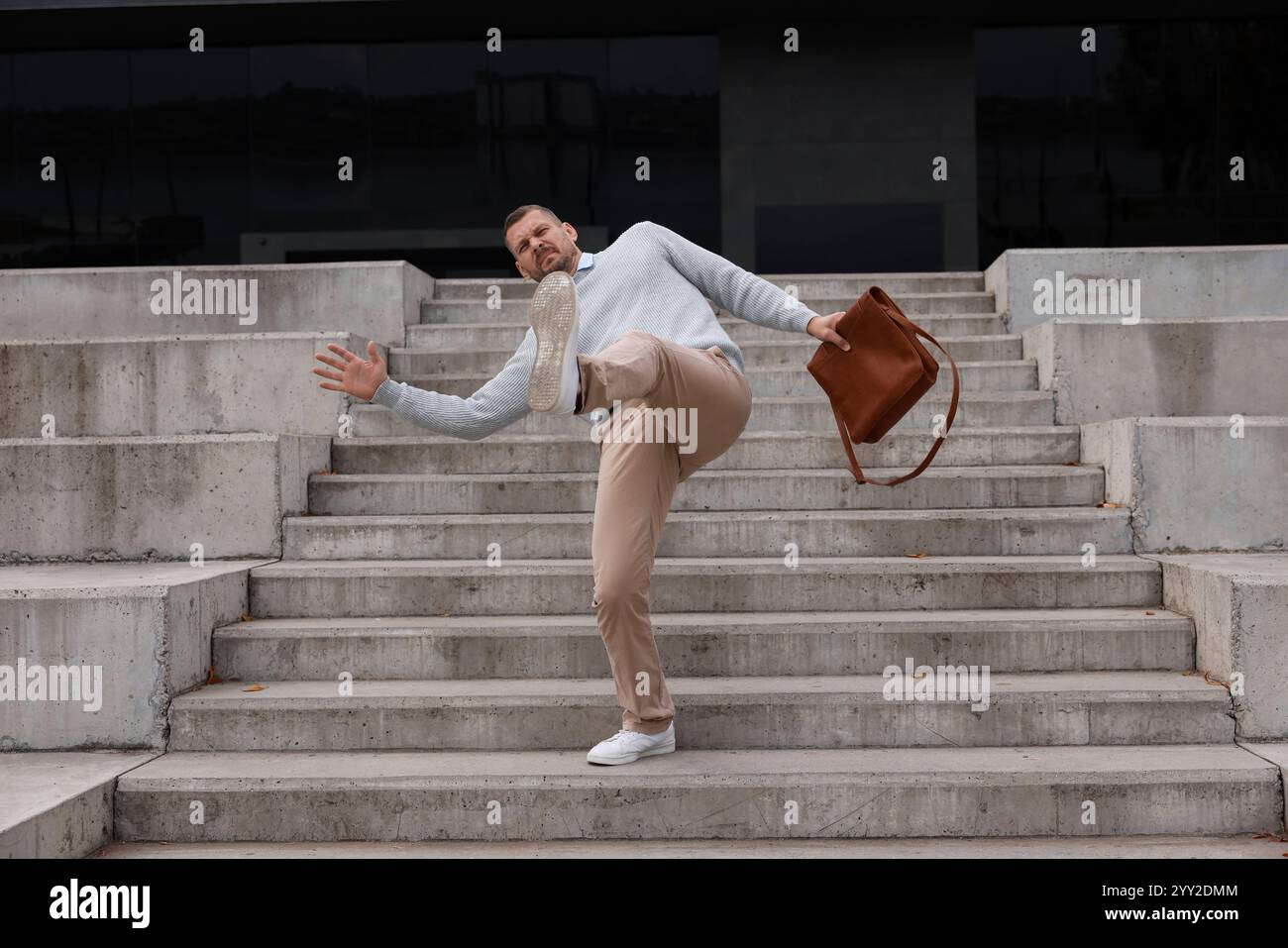 Tripping falling stairs hi-res stock photography and images - Alamy