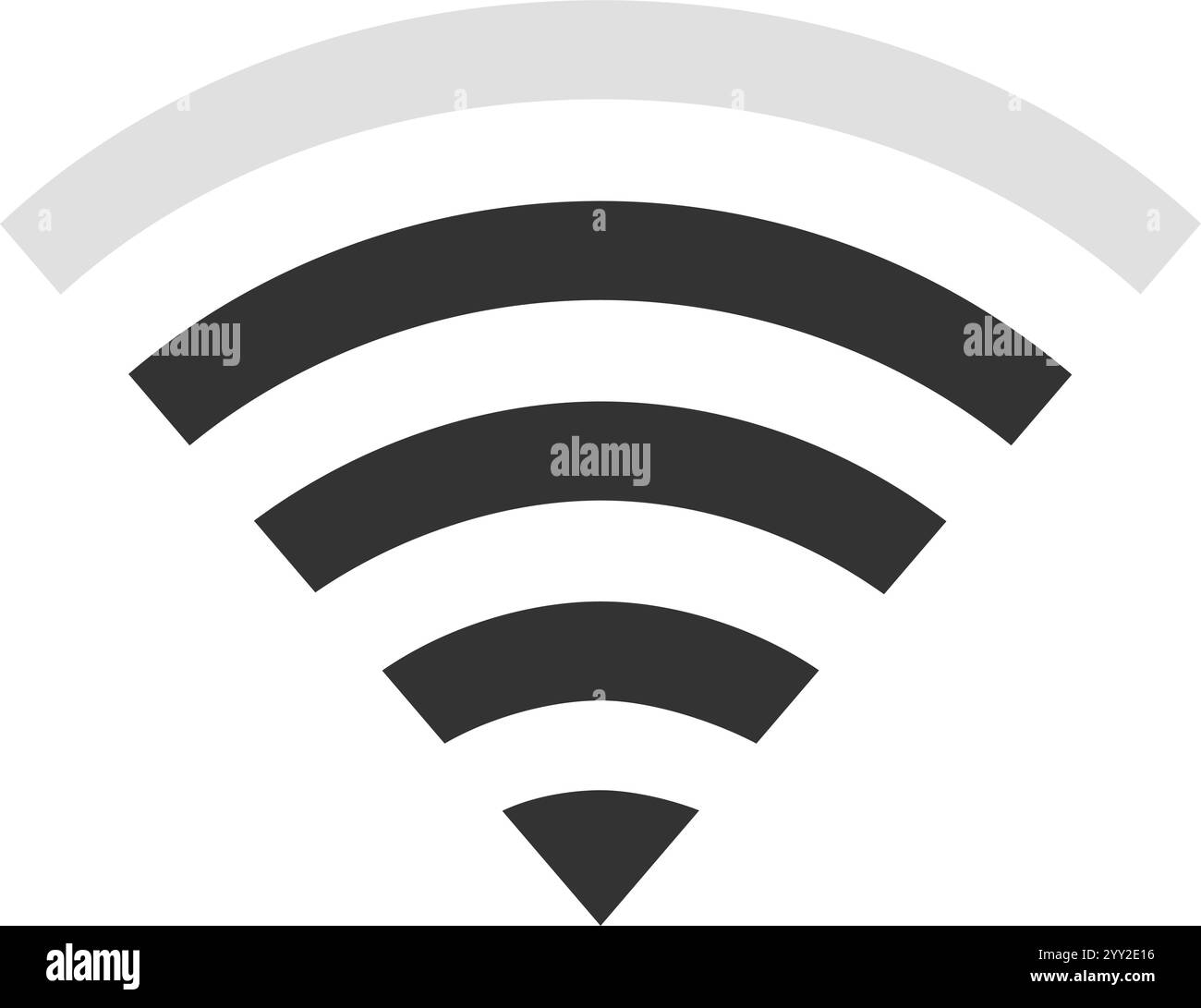 Wireless network symbol representing internet access and connectivity ...