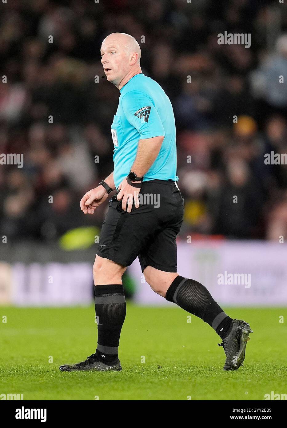 Referee Simon Hooper during the Carabao Cup quarter-final match at St ...