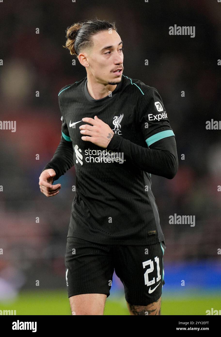 Liverpool's Kostas Tsimikas during the Carabao Cup quarter-final match ...