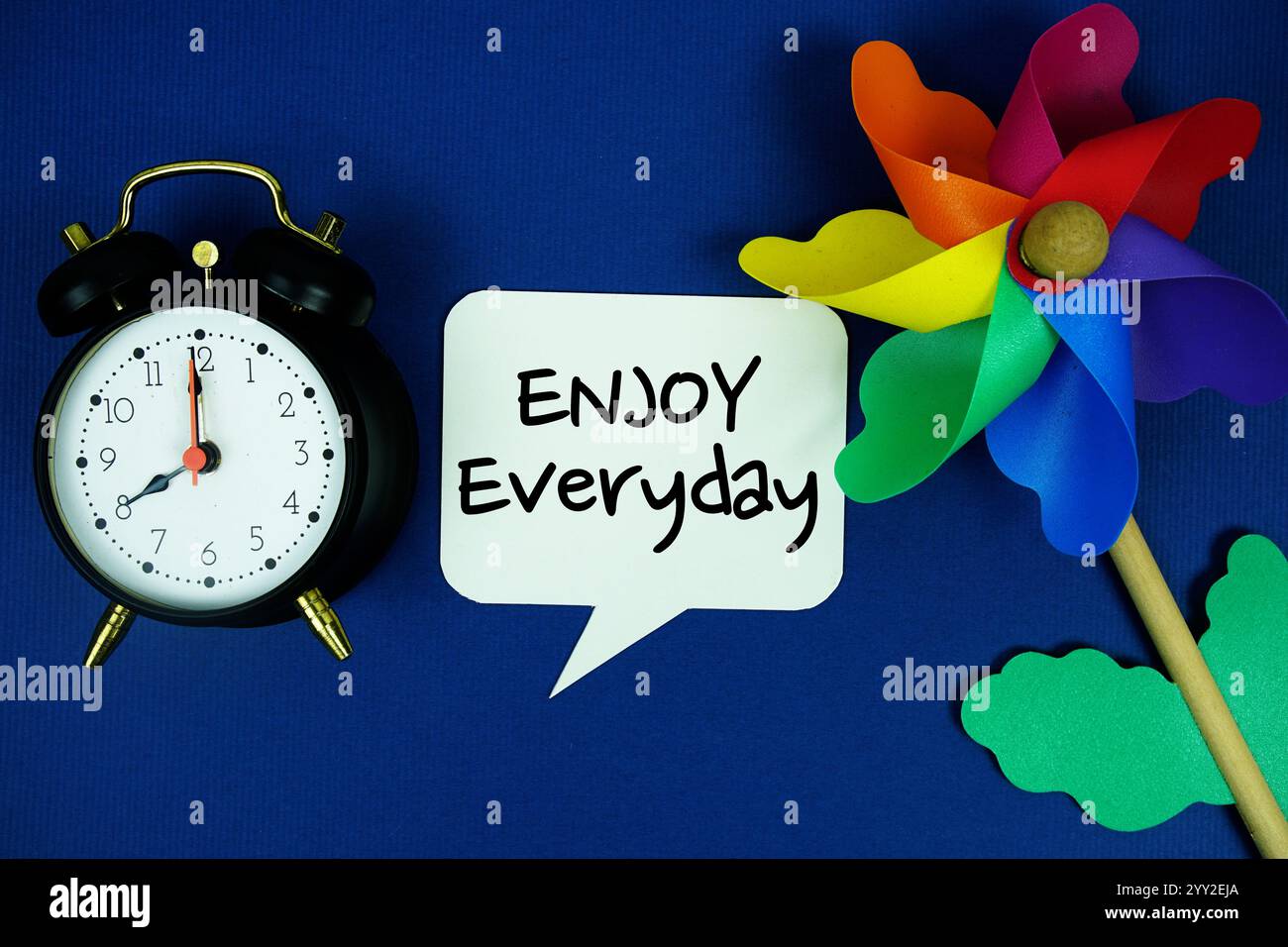 Enjoy Everday text motivational and inspiration quote with colorful ...