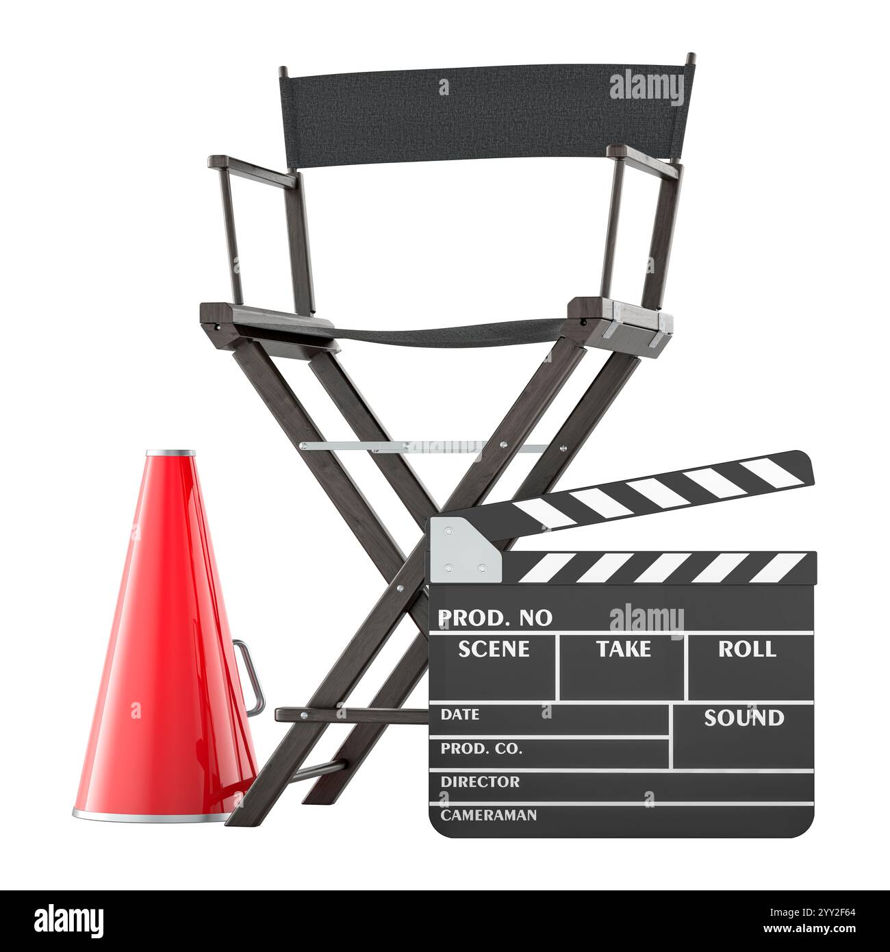 Director film chair clapperboard Cut Out Stock Images & Pictures - Alamy