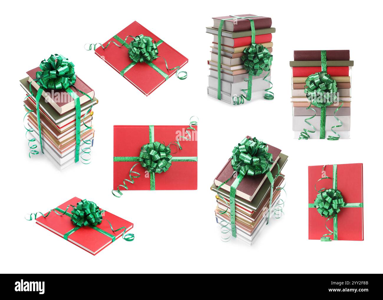 Book cover green books ornament hi-res stock photography and images - Alamy