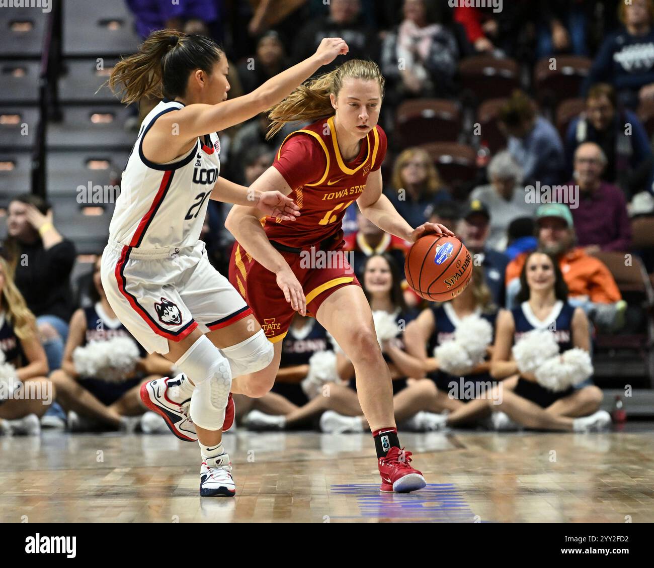 UNCASVILLE, CT - DECEMBER 17: Iowa State Cyclones guard Emily Ryan (11 ...