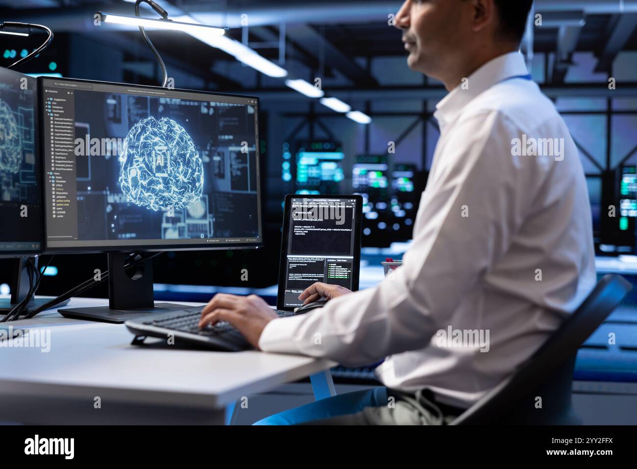 Computer scientist using ai hi-res stock photography and images - Alamy