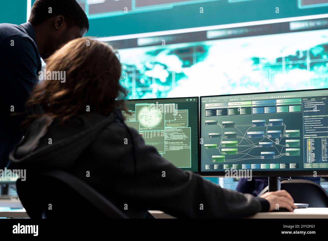 Professional IT expert working in a governmental security operations ...