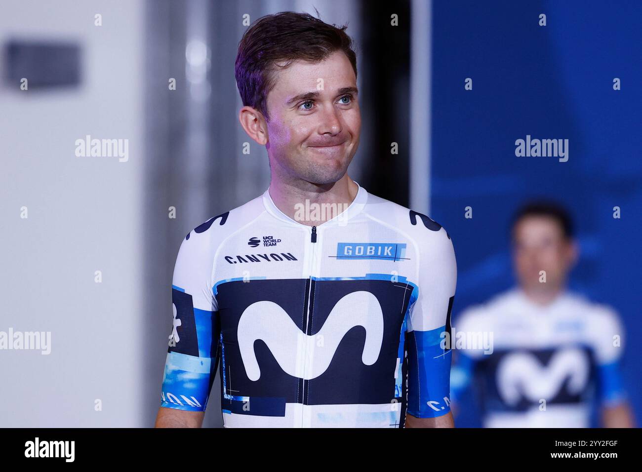 Will Barta attends during the presentation of the Movistar Team 2025 at ...