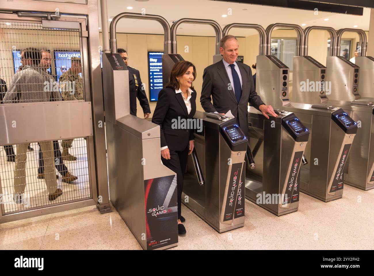 New York, United States. 18th Dec, 2024. New York Governor Kathy Hochul ...