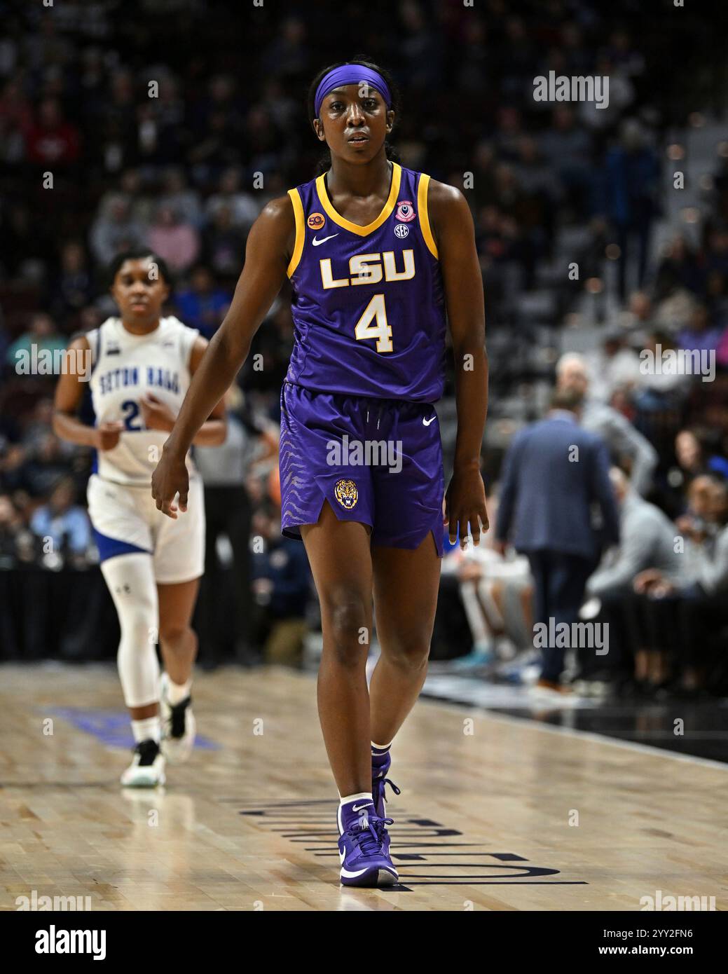 UNCASVILLE, CT - DECEMBER 17: LSU Lady Tigers guard Flau'Jae Johnson (4 ...