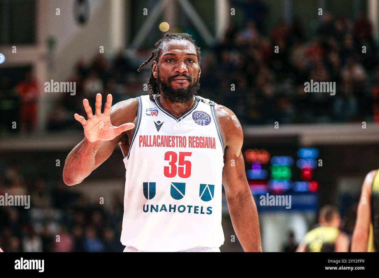 Reggio Emilia, Italy. 18th Dec, 2024. Kenneth Faried (UNahotels Reggio Emilia) during ...