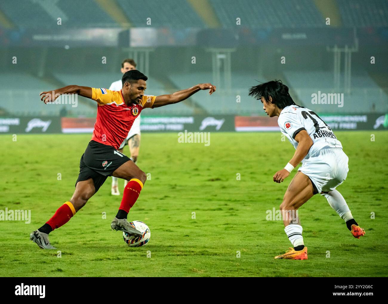 Kolkata, West Bengal, India. 18th Dec, 2024. Eastbengal FC (EBFC) dazzels in 2nd half to ...