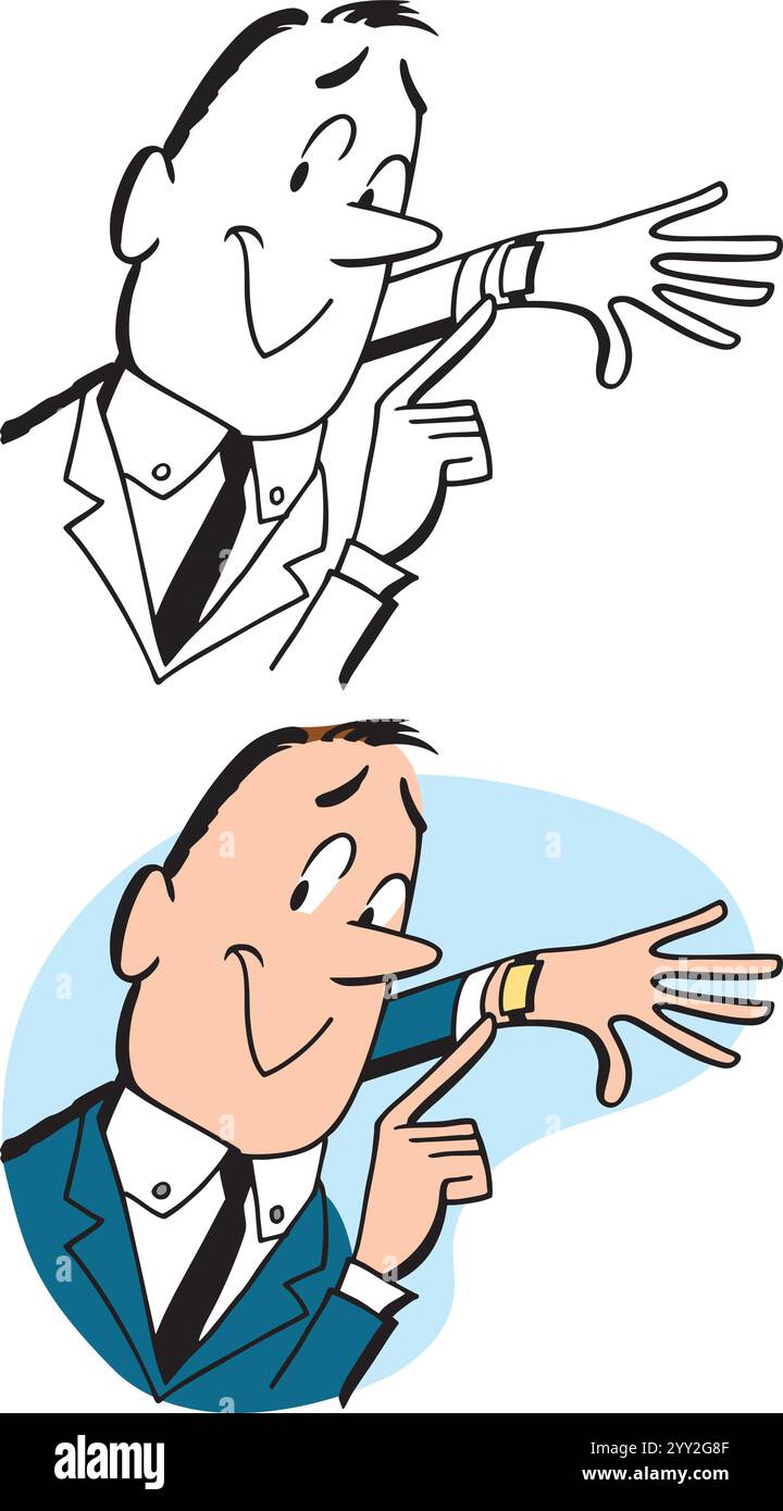 Watch cartoon hi-res stock photography and images - Alamy