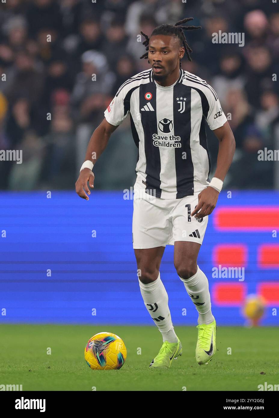 Turin, Italy. 17th Dec, 2024. Kephren Thuram of Juventus during the ...