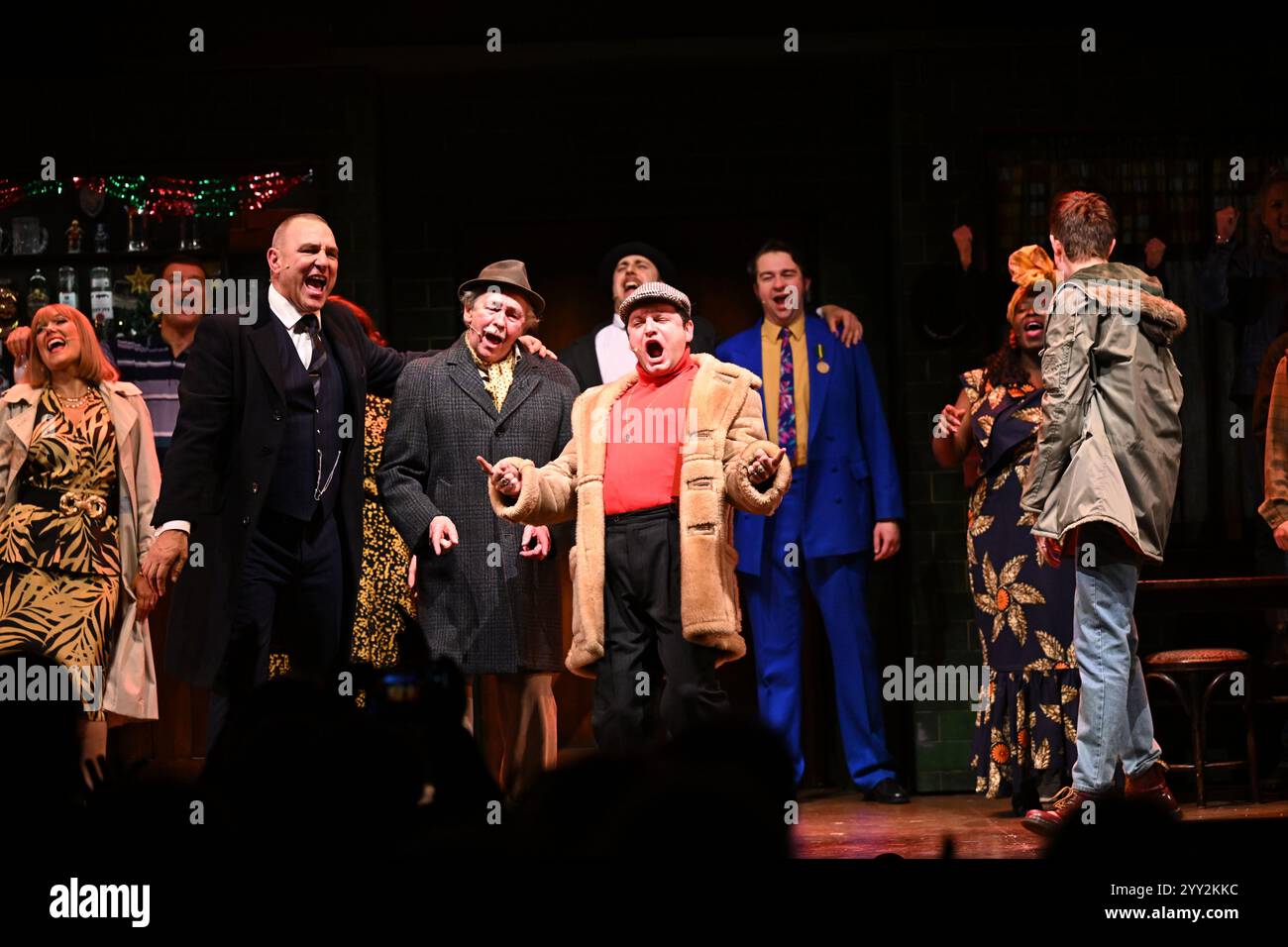 Ex-footballer Vinnie Jones (second left) who made his stage acting ...