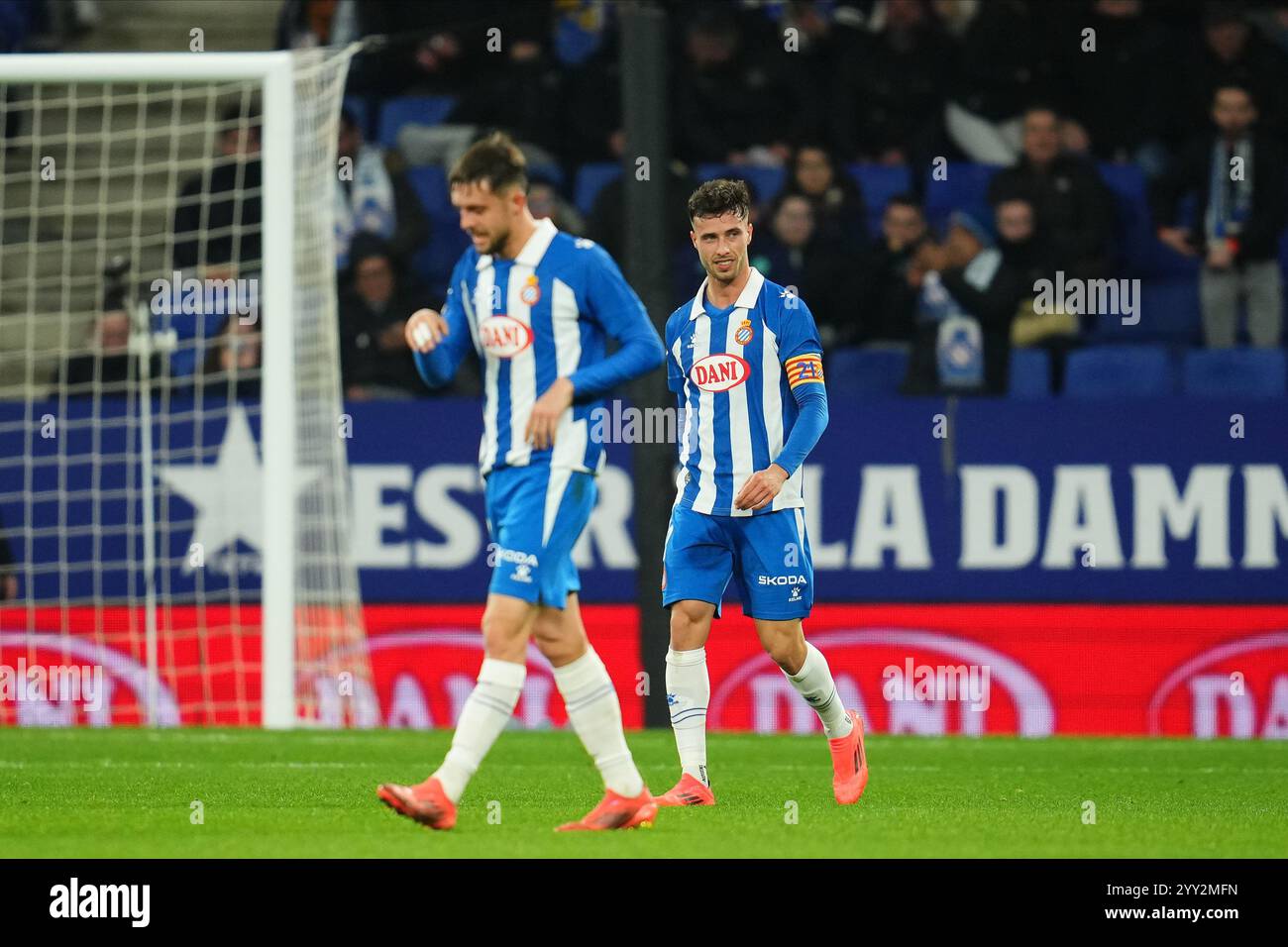 Barcelona, Spain. 18th Dec, 2024. Javi Puado of RCD Espanyol celebrates ...